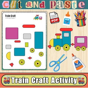 Train Craft Template | Transportation Craft Bulletin Board | Hands-on ...