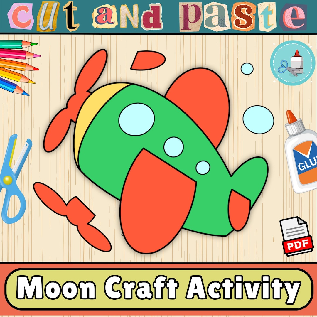 Printable Airplane Craft Template | Transportation Bulletin Board Craft ...