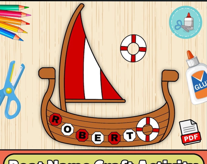 Printable Speedboat Craft Template | Transportation Craft | Color, Cut ...