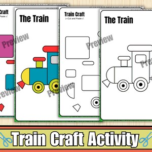 Train Craft Template | Transportation Craft Bulletin Board | Hands-on ...