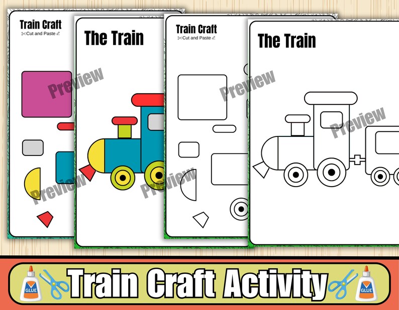 Train Craft Template | Transportation Craft Bulletin Board | Hands-on ...
