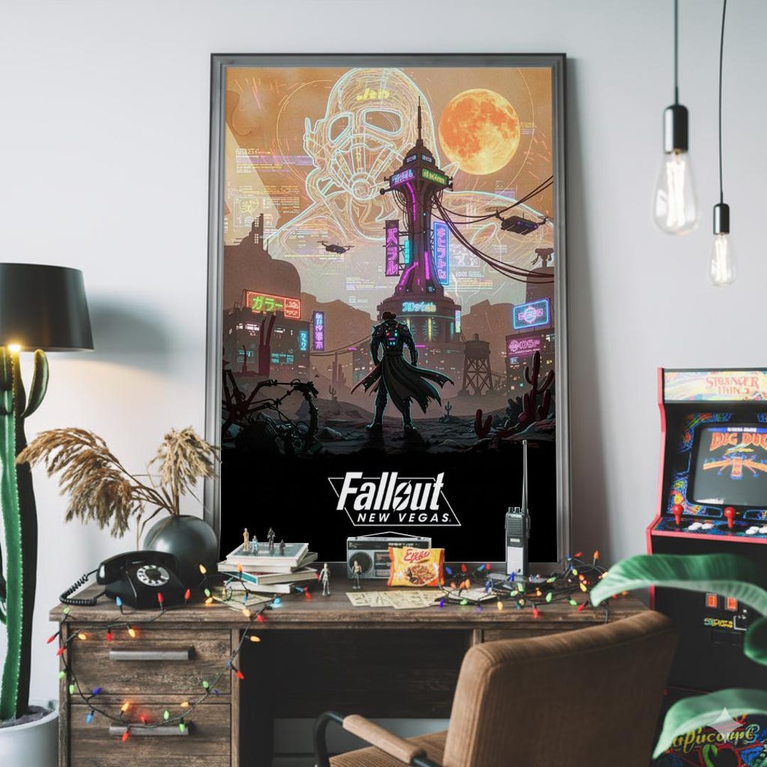 Fallout V2 Digital Print: the Ghoul is Seen From Behind, Gazing Over ...