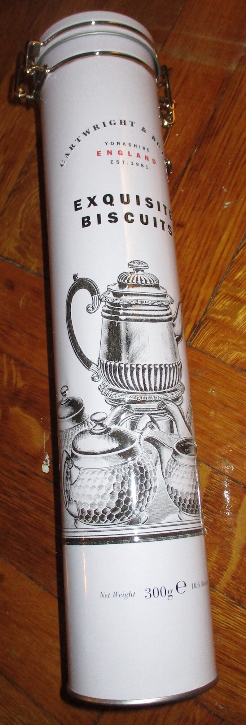 Cartwright & Butler Cylinder Biscuit Tin - Etsy