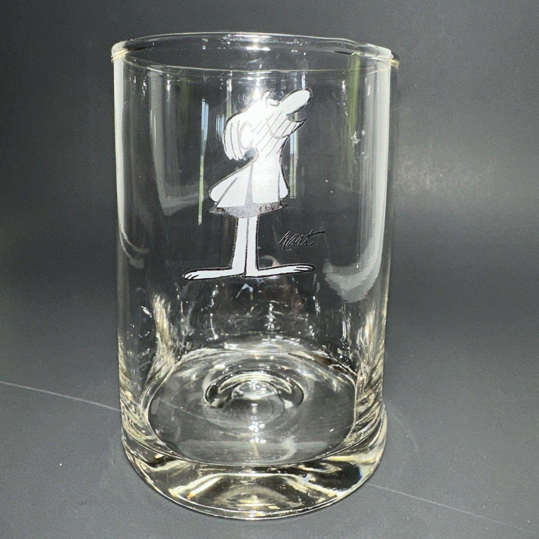 Vintage Hart Comic Strip BC Caveman 4 1/2”drinking Glass Tumbler - Etsy