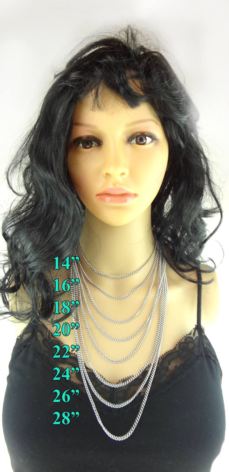 Stainless Steel Chain 23 Inch 58.5cm With Lobster Claw Clasp | Etsy