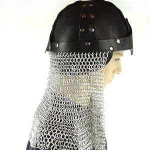 Knight's Chainmaille and Leather Helm for Cosplay Game of Thrones or ...