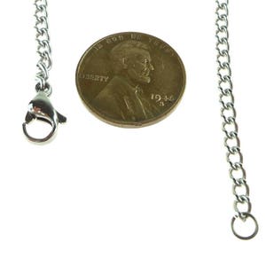 Stainless Steel Chain 23 Inch (58.5cm) With Lobster Claw Clasp - Etsy