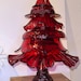 14.5” X 11” Ruby Red Christmas Tree Upcycled Using Vintage Bowls. - Etsy