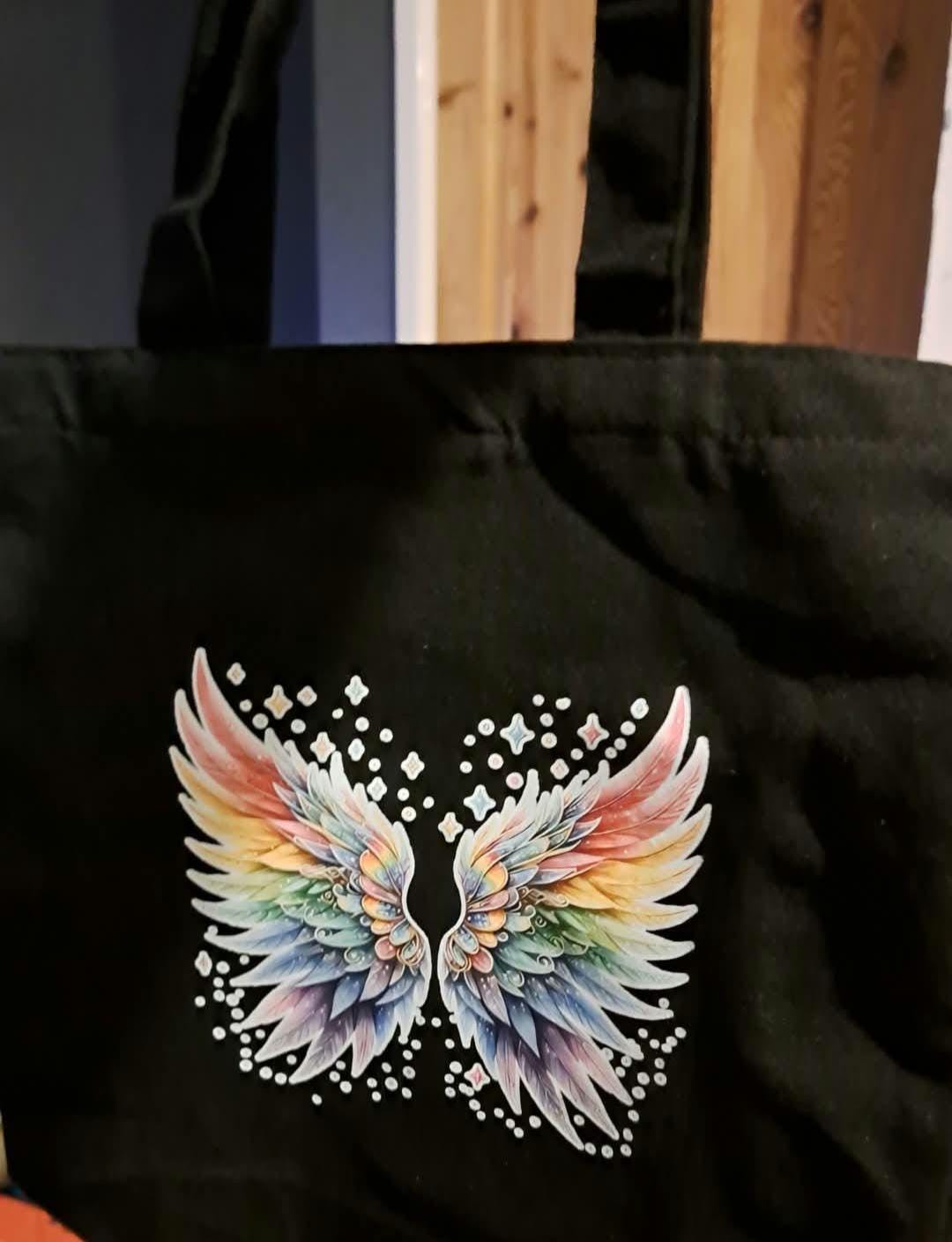 Personalised Wings Tote Bag With Zip - Etsy