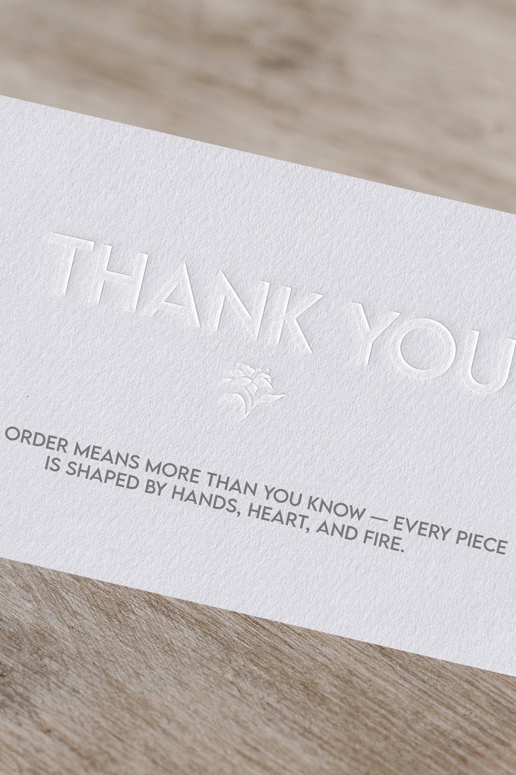 Printable Thank You Card, Minimalist Modern Design, Small Business ...
