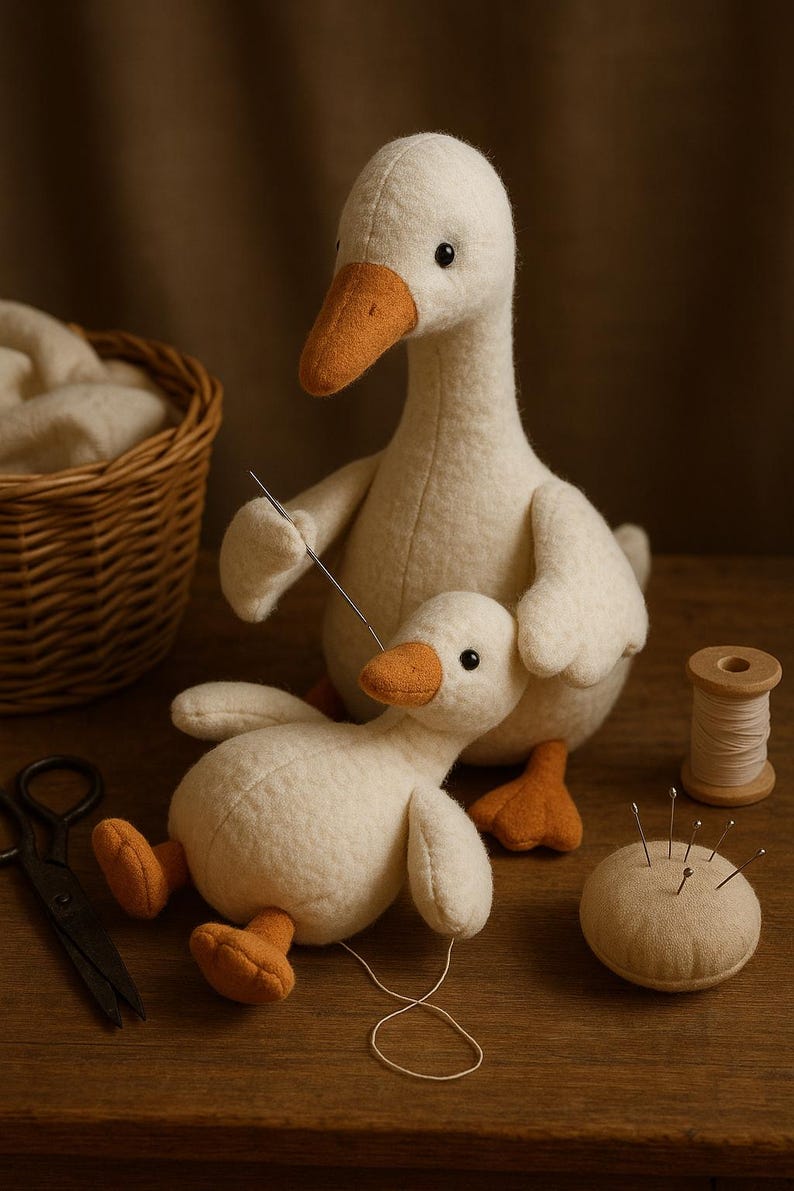 Goose Plush Sewing Pattern | DIY Stuffed Animal Template (2 PDF) - Etsy
