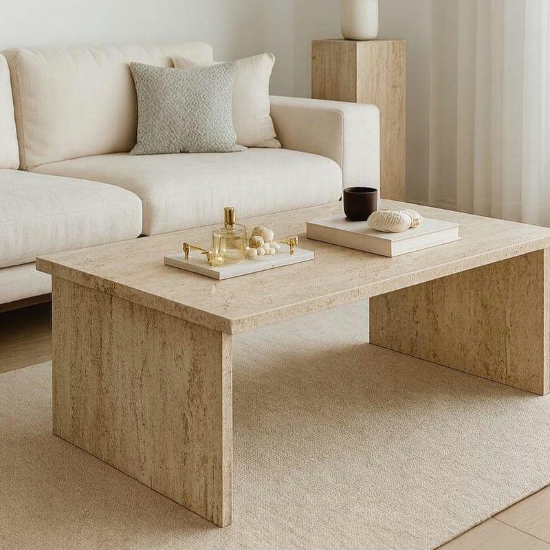 Coffee Table Green Stone - Etsy