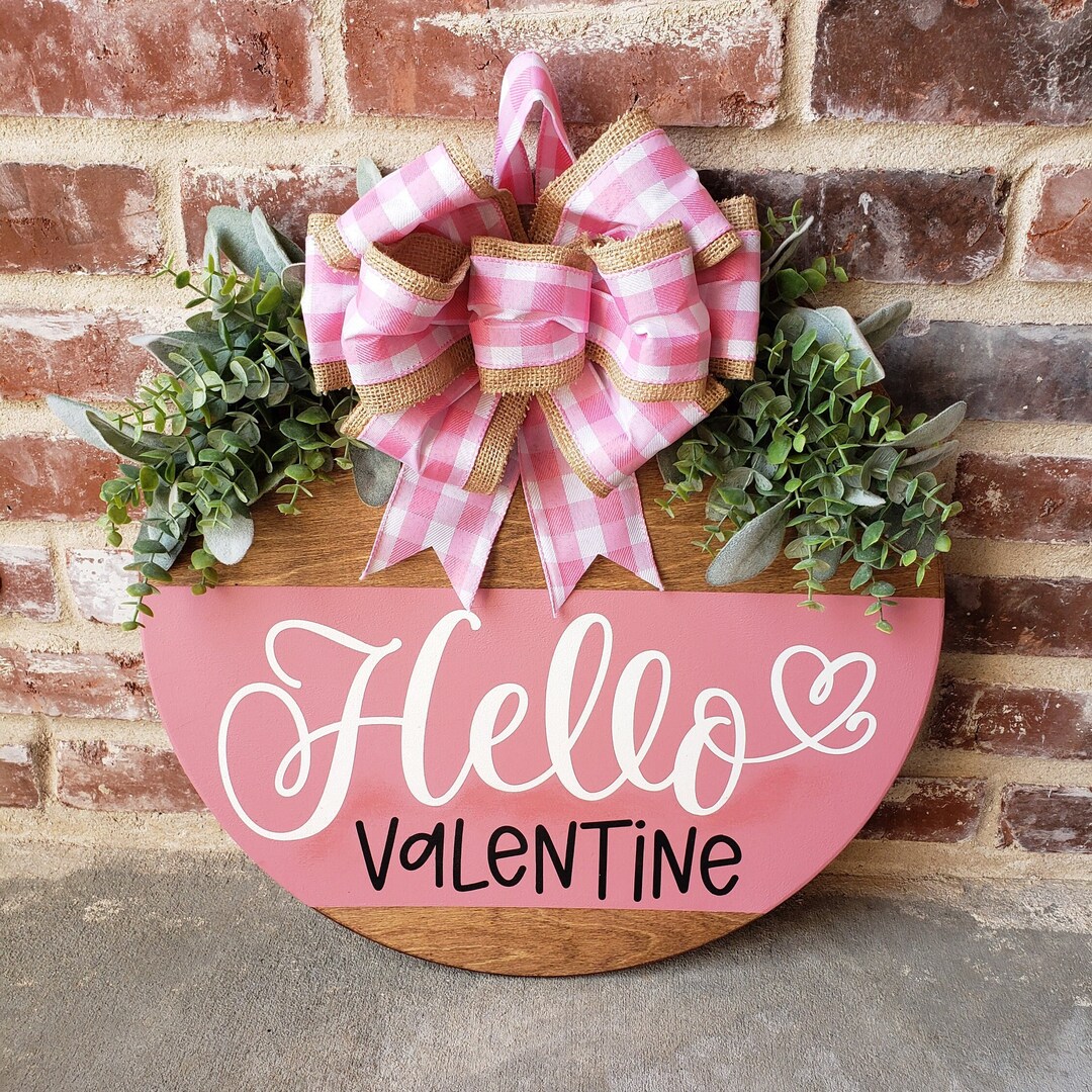 Valentine Front Door Decor | Front Door Decor | Valentine Wreath | Door ...