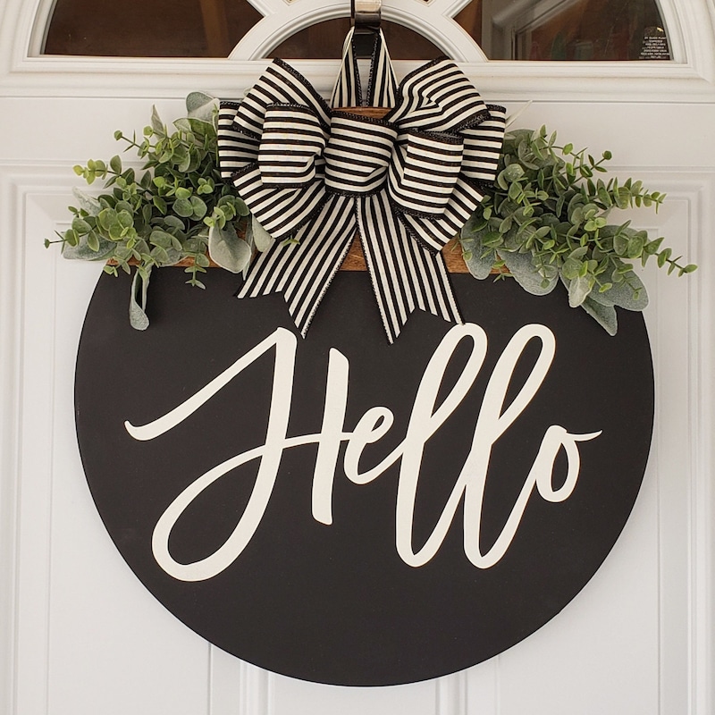 Hello Wreath - Etsy