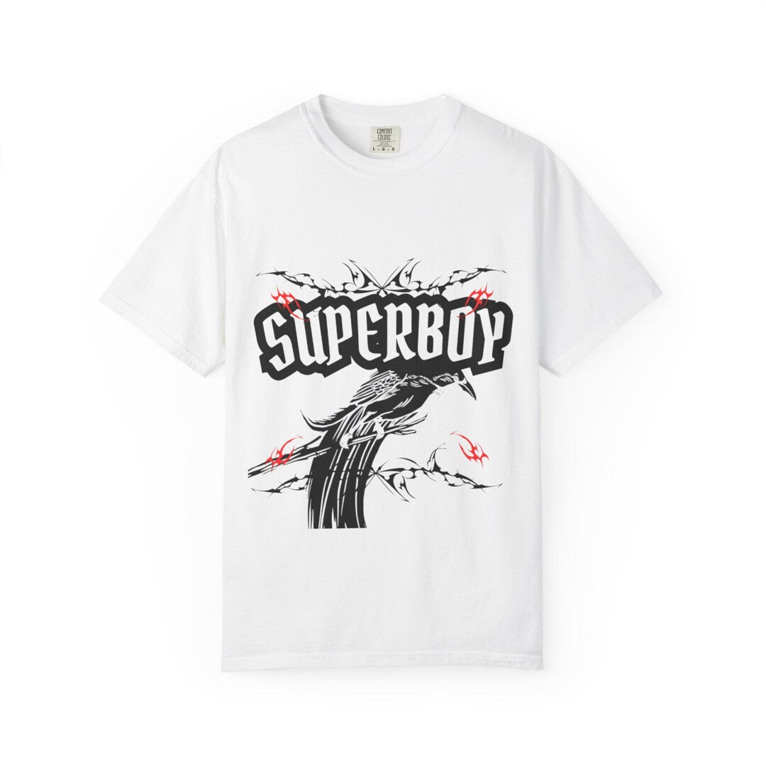 Superboy Graphic T-shirt | Vintage Bird Illustration, Streetwear Logo ...