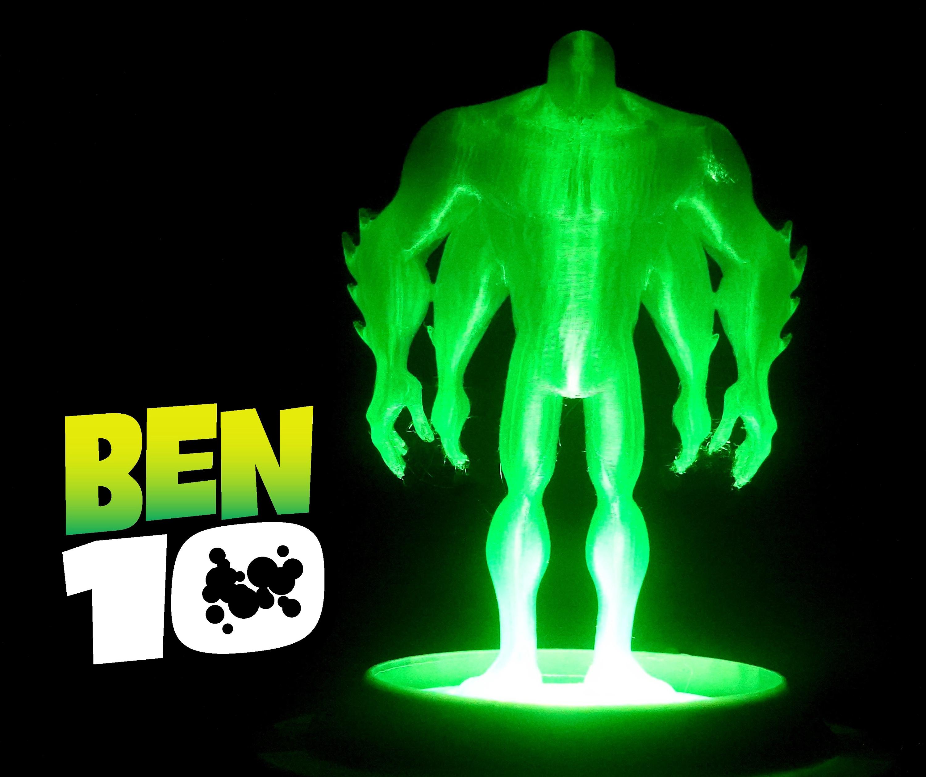 Ben 10 Four Arms Hologram Figure - 3d Printed Alien Hologram - Omnitrix ...