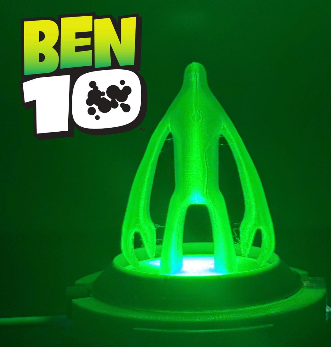 Ben 10 Upgrade Figure, 3D Printed Hologram, Omnitrix Base Compatible ...