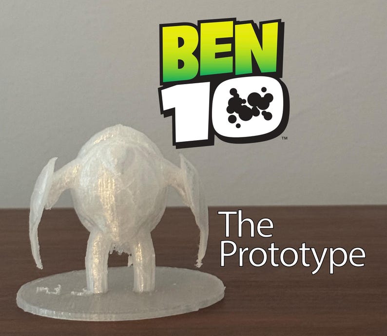 Ben 10 Terraspin Figure, 3D Printed Hologram, Omnitrix Base Compatible ...