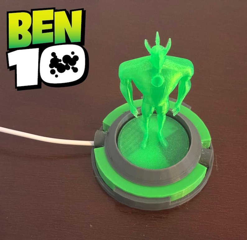 Ben 10 Alien X Figure, 3D Printed Hologram, Omnitrix Base Compatible ...