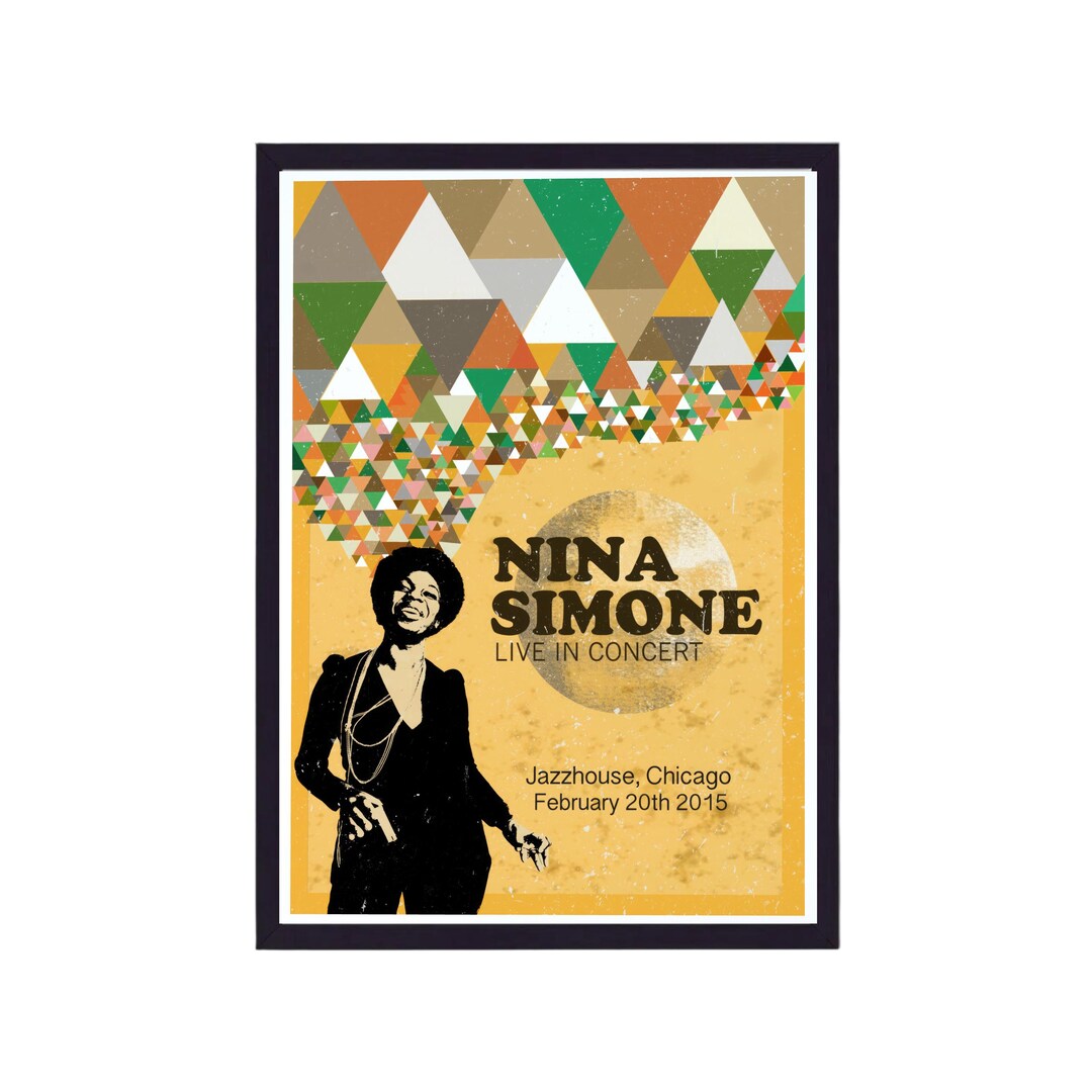 Nina Simone Concert Poster, Vintage Jazz Music Print - Etsy