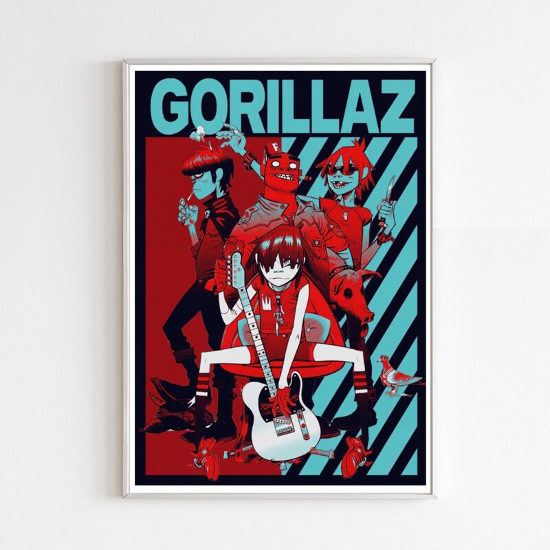 Gorillaz Poster - Etsy UK