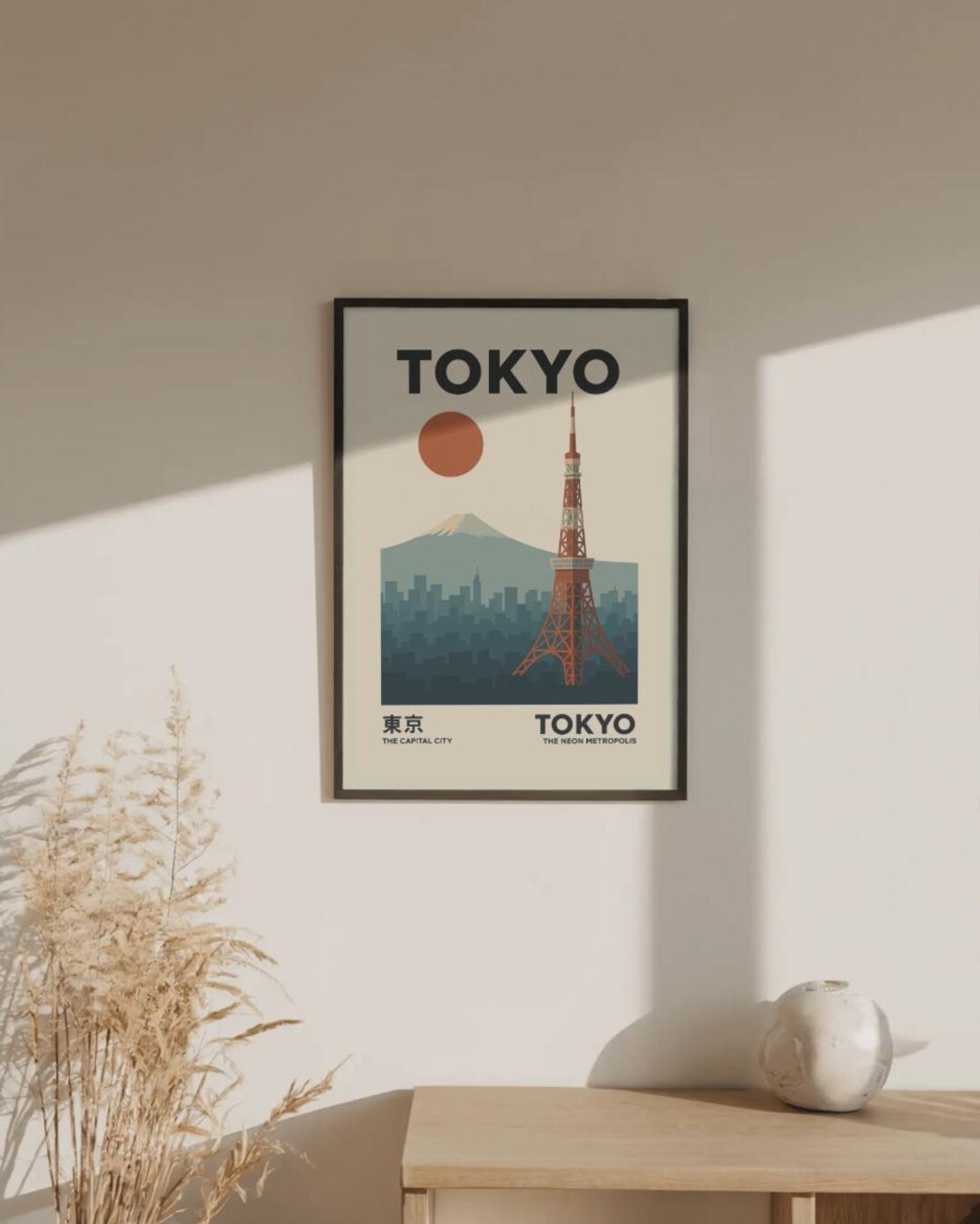 Tokyo Travel Poster – Vintage Japanese Wall Art | Mid-century Modern ...