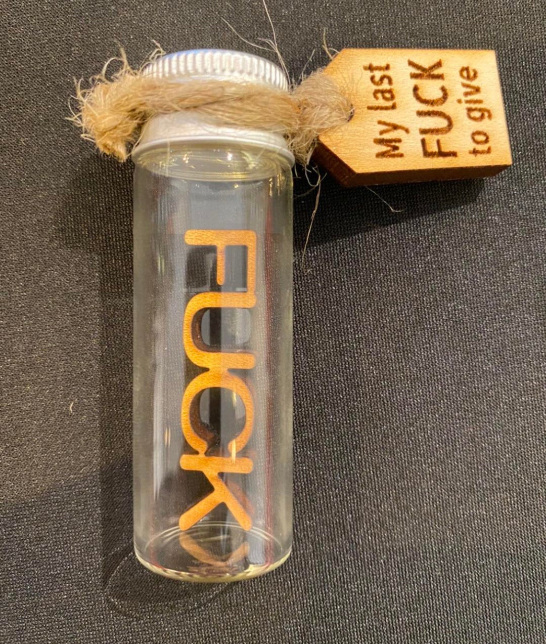 My Last Fck to Give Vial/ Funny Glass Vial/ White Elephant/ Adult Humor ...
