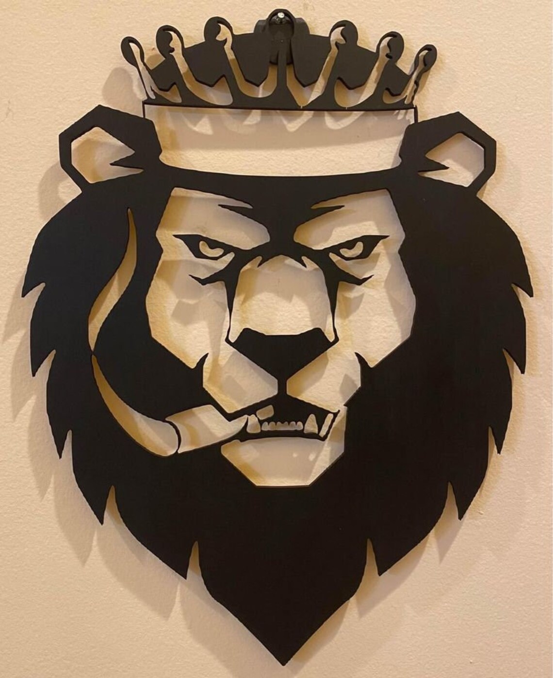 Wooden Cigar Lion Wall Art/ King Lion/cigar Lovers - Etsy