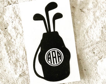 Monogrammed golf bag | Etsy