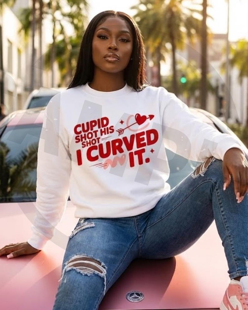 Valentine's PNG| Cupid Shot His Shot | Shirt Design| Trendy Quote ...