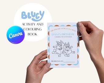 Bluey Themed Colouring and Activity Book - Digital Download - Etsy