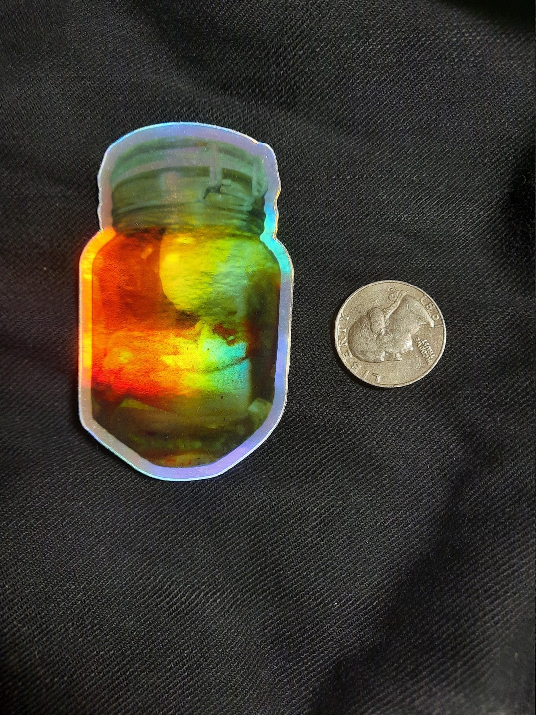 Holographic Fetus in a Jar Sticker - Etsy