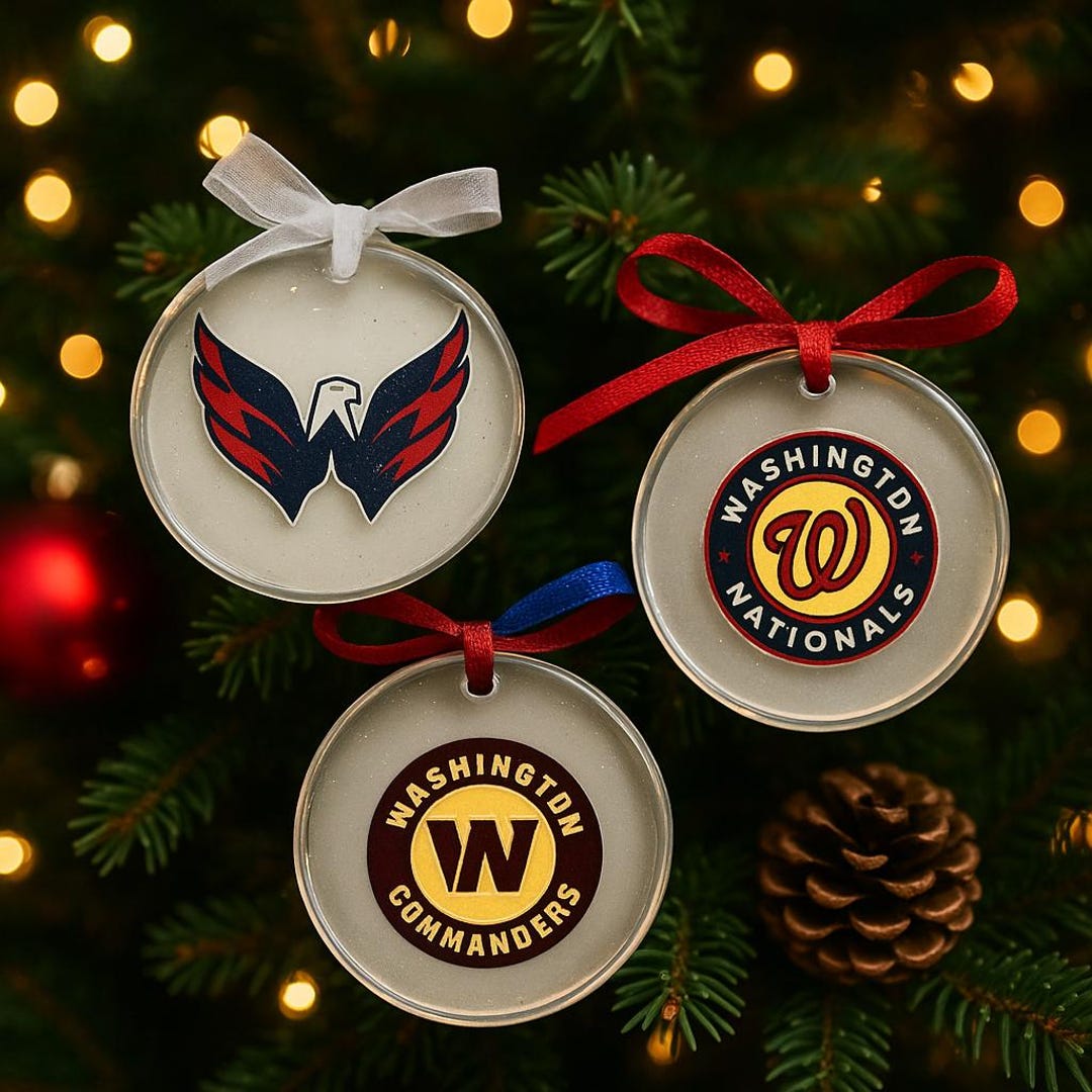 Washington DC Team Logo Ornaments - Etsy