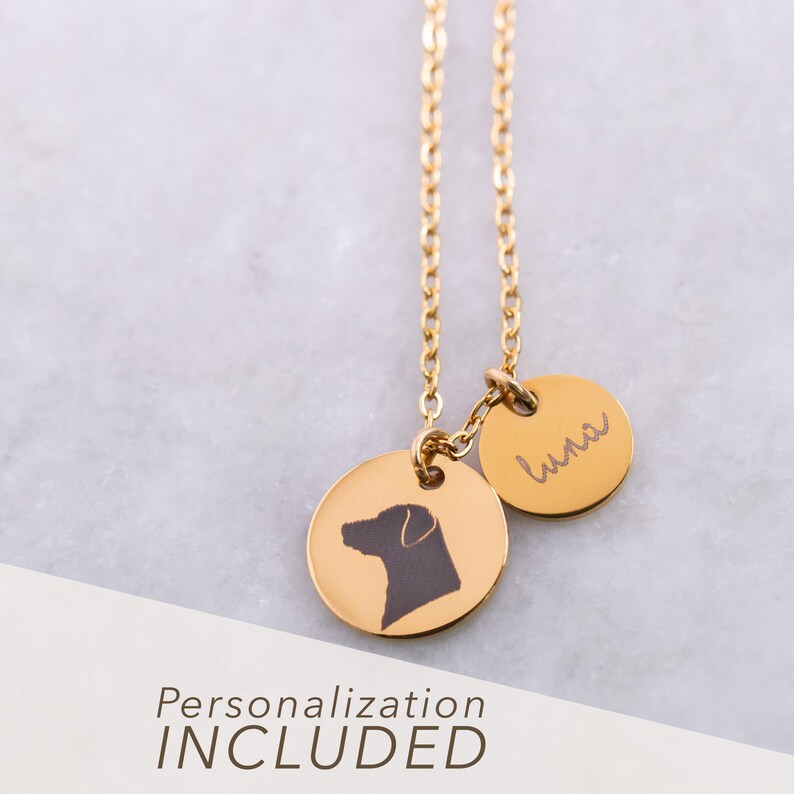 Labrador Retriever Necklace Personalized Gift for Lab Mom Rainbow ...