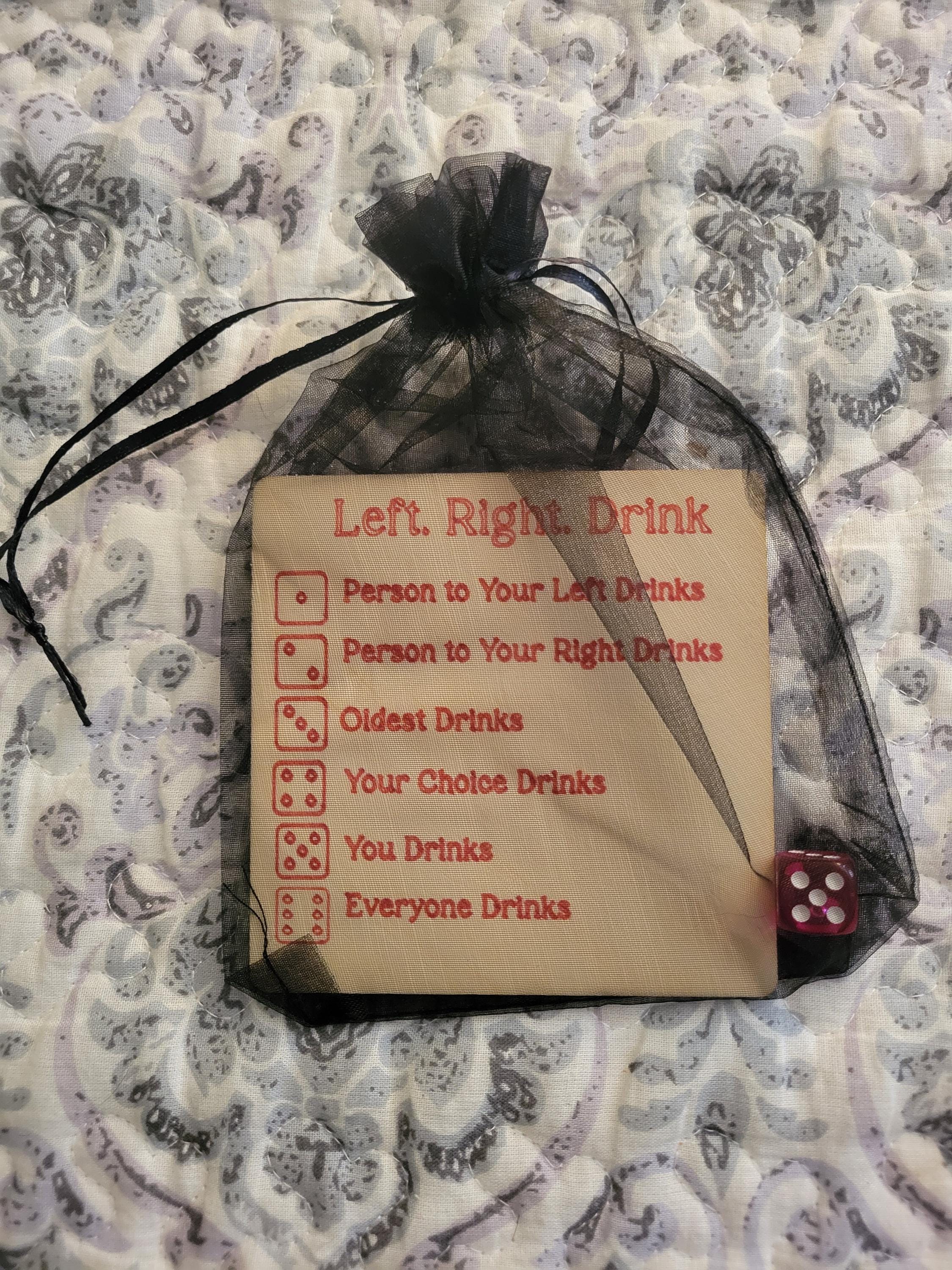 Left. Right. Drink. Game - Etsy