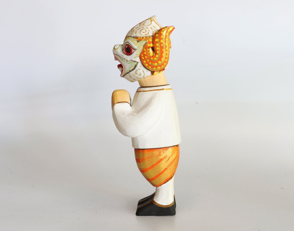 Wooden Ravana Wooden Hanuman Wooden Toy Collectible - Etsy