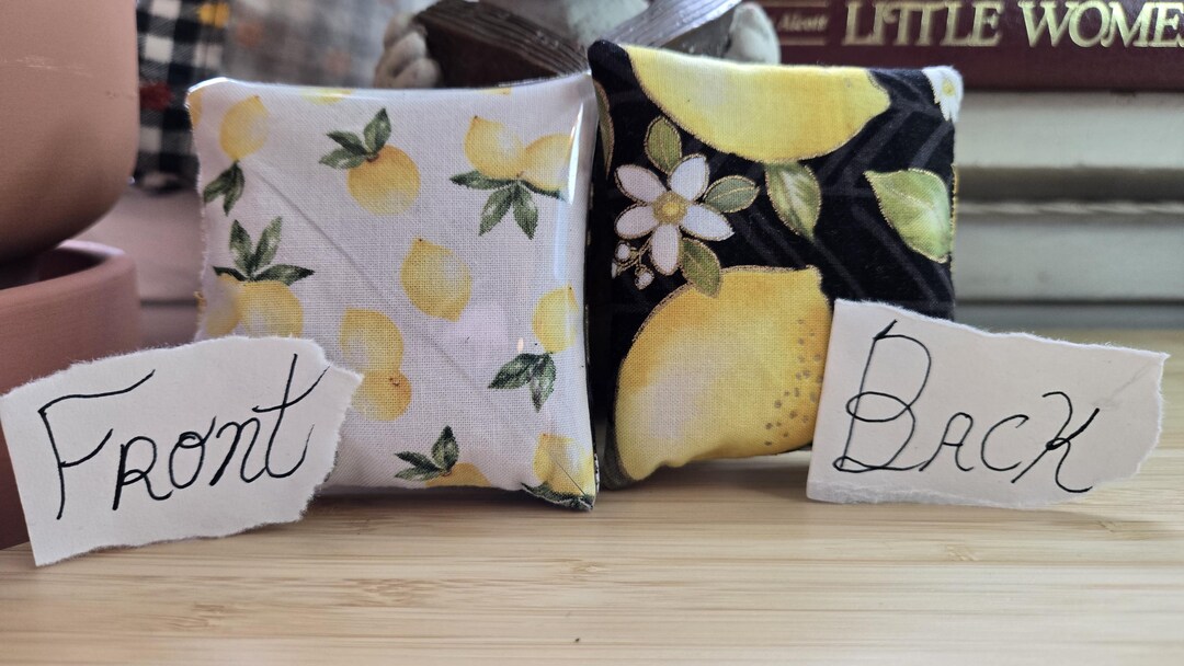 Corner Book Weights Made From Cabbage (scrap Fabric) - Etsy