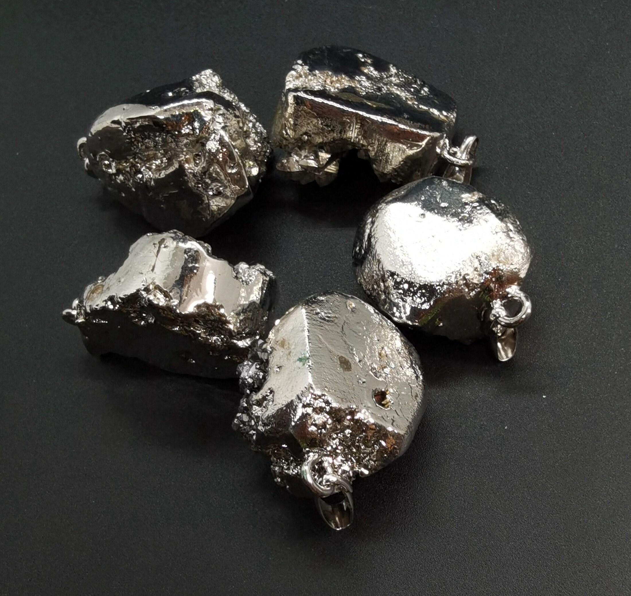 Raw Silver Quartz Cluster Crystal Titanium beadsdruseHealing | Etsy