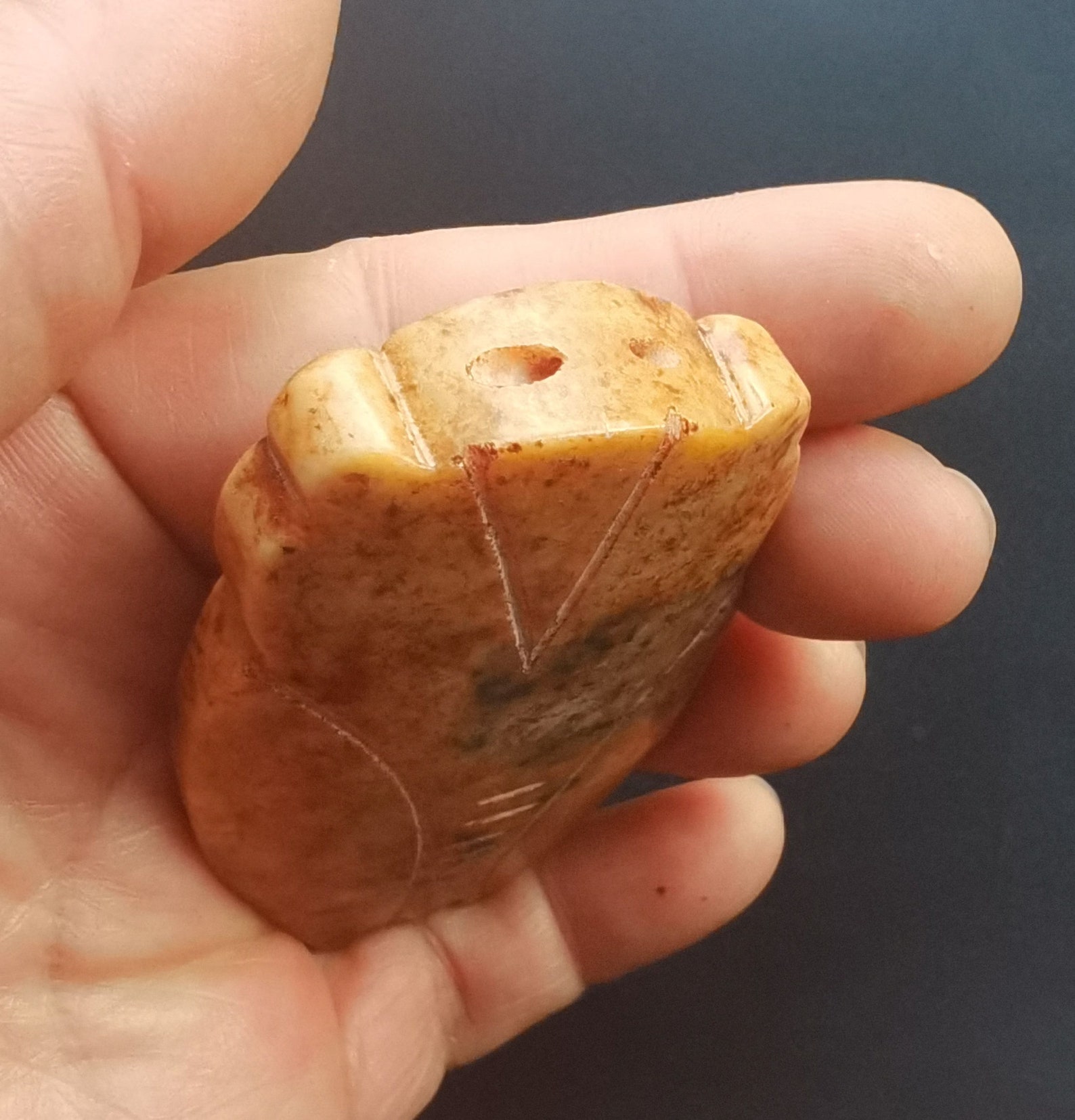 Chinese ancient cicada Jade stone PendantCarved natural | Etsy