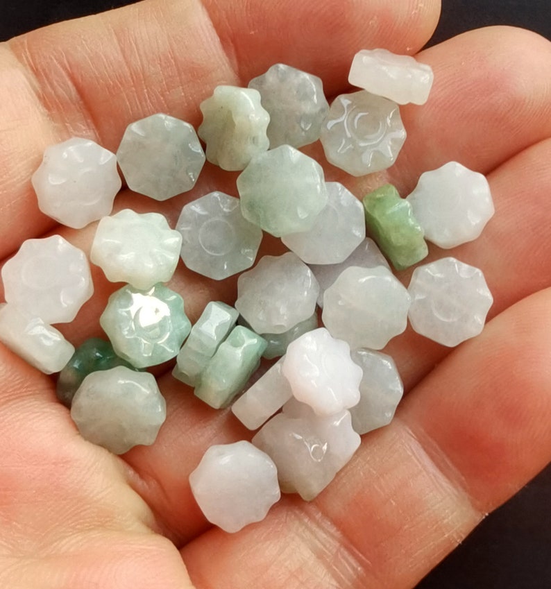 The Eight Diagrams Carved Natural Green Jadeite Jade Stone - Etsy