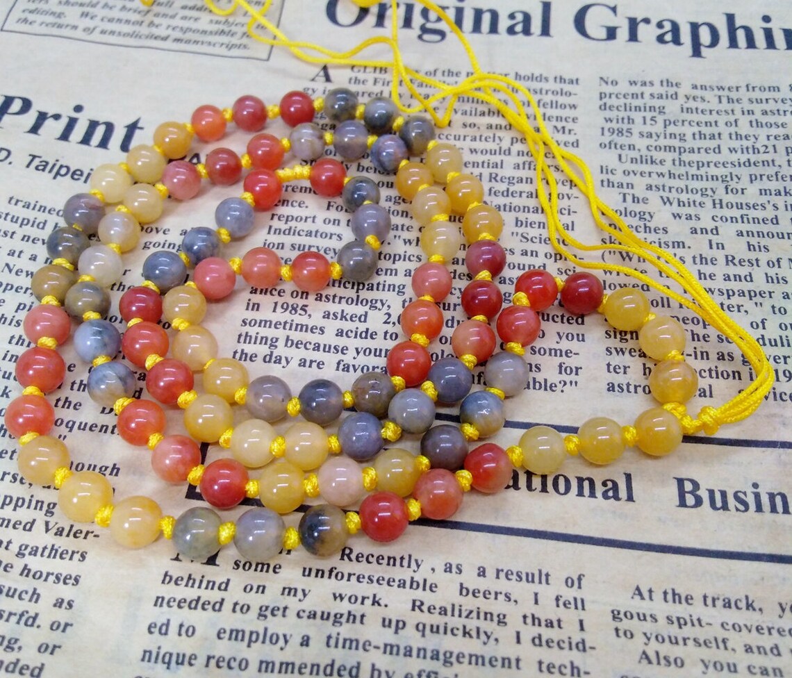 Natural Rainbow Jade Stone Bracelet Jade Stone Necklace 6mm - Etsy