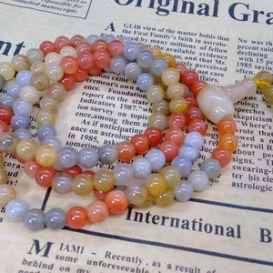 Natural Rainbow Jade Stone Bracelet Jade Stone Necklace 6mm - Etsy