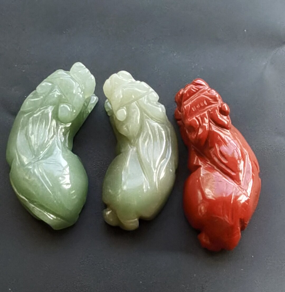 Carving 3D Pixiu Dragon Natural Aventurine,red Jade Stone Pendant ...