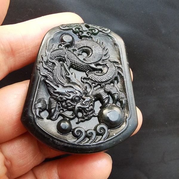 Chinese Dragon Amulet - Etsy