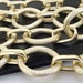 One Chain Long Shiny Loop Dot 30mmx35mm 14mmx25mm Light Gold Aluminum ...