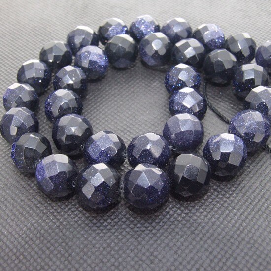 Faceted Blue Goldstone Beads,4mm 6mm 8mm 10mm 12mm,charm Goldstone ...