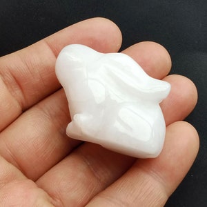 Rabbit,fengshui,carved Natural Agate Stone,aventurine,blue Veins Stone ...