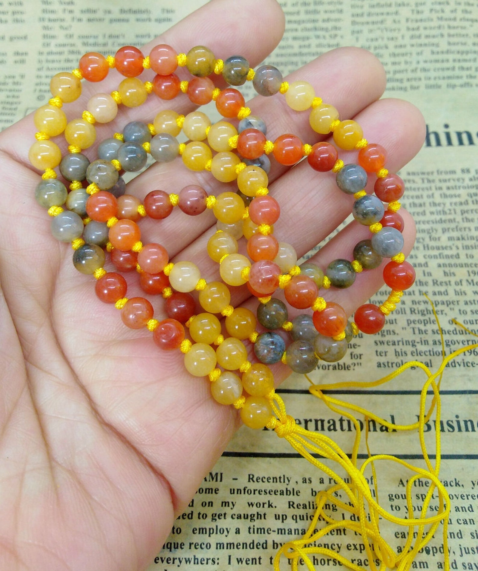 Natural Rainbow Jade Stone Bracelet Jade Stone Necklace 6mm - Etsy