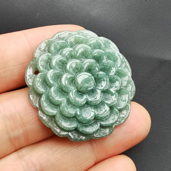 Jade Circle Pendant - Etsy