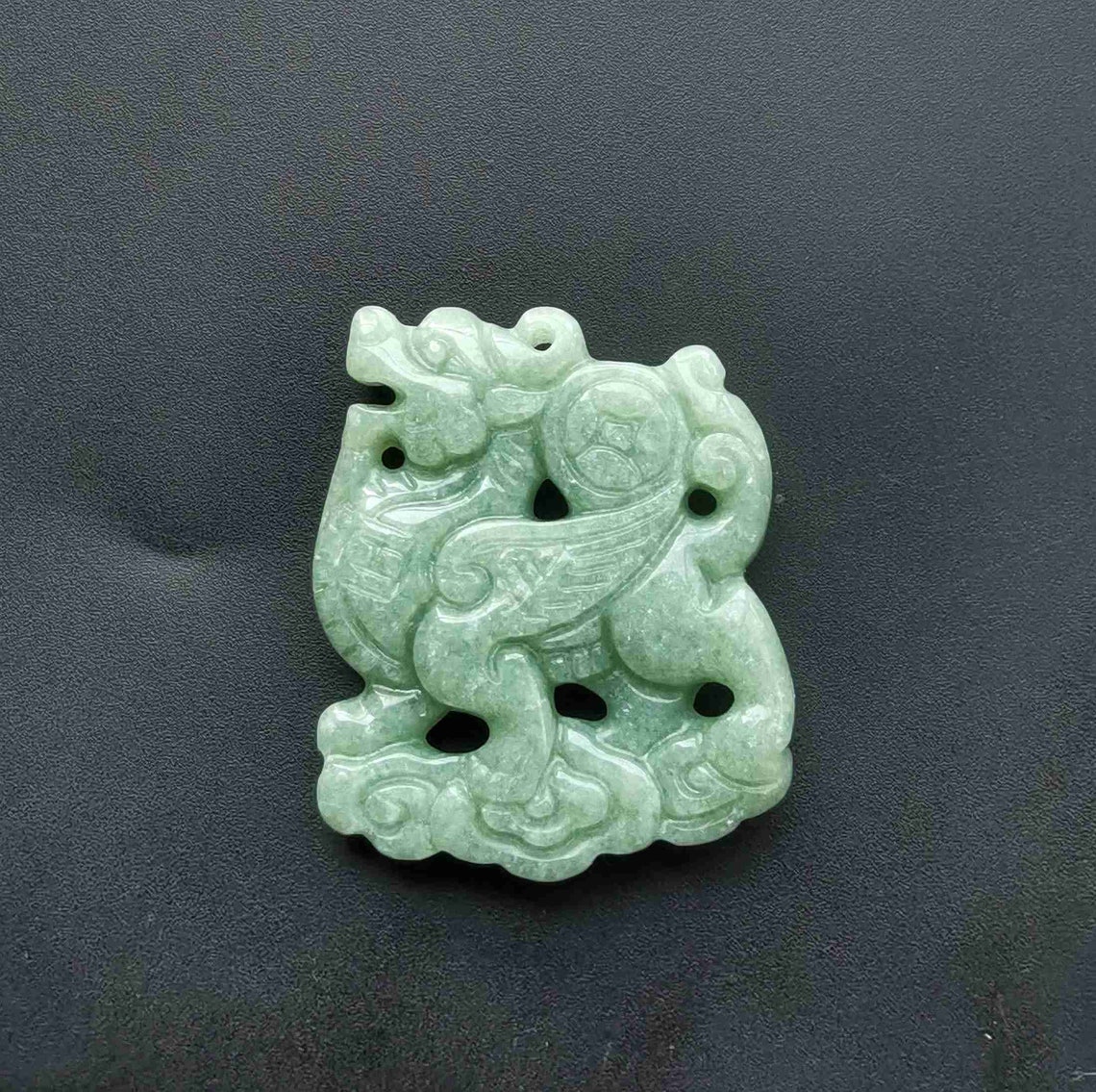 Certified,natural Green Jadeite Jade Stone Pendant,grade A,carved ...